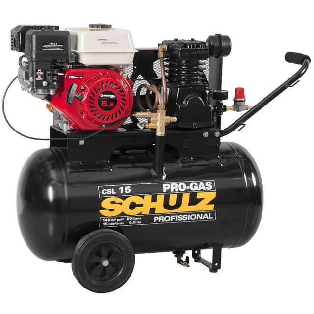 Compressor Schulz CSL 15 Pro-gas 80 Litros 140 Libras 5.5 cv Motor à ...